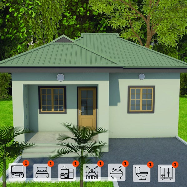 Modern House Plans - Etsy