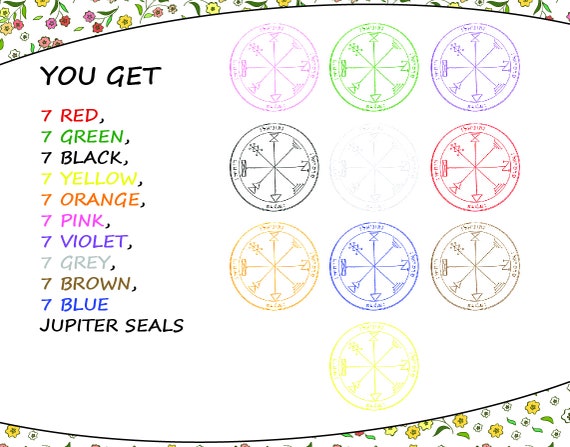 70 Seals of Jupiter Instant Download Key of Solomon - Etsy