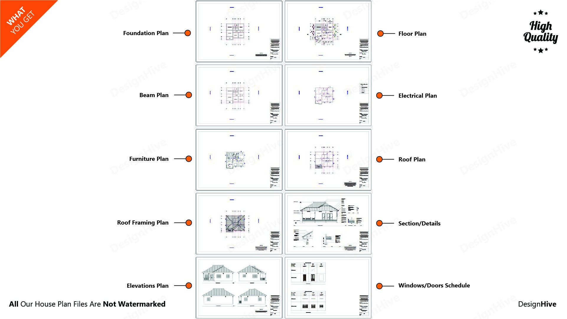 3 Bedroom Modern House Plan Architectural Drawings House Plans Building ...