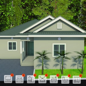 Custom 3-bedroom House Plans Without Garage Modern Minimalist Design ...