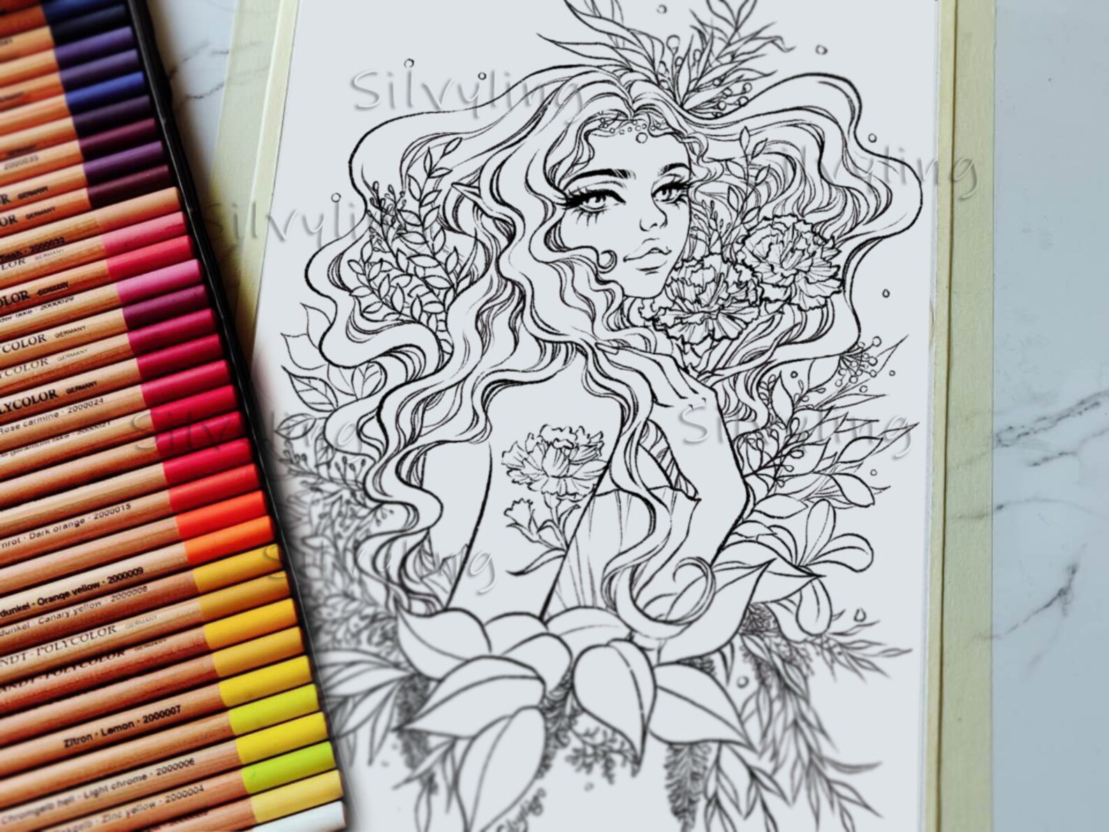 Monthly Flower January Birth Flower Carnation Flower Colouring Page ...