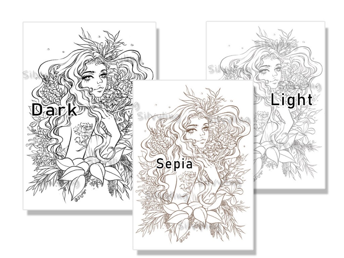 Monthly Flower January Birth Flower Carnation Flower Colouring Page ...