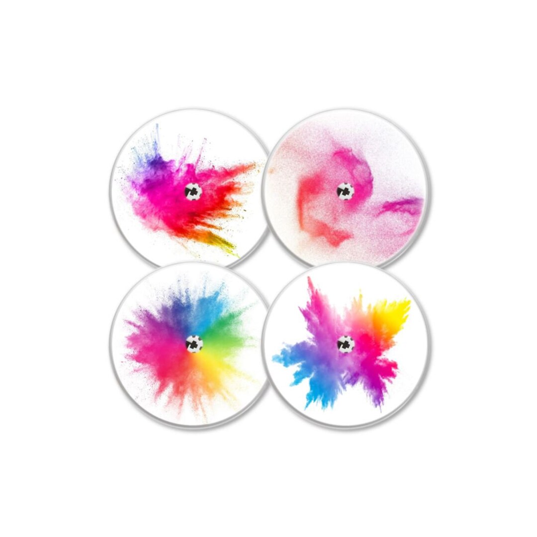 Freestyle Libre 1 & 2 Sensor Sticker Set of 4 Holi Festival With Hole ...