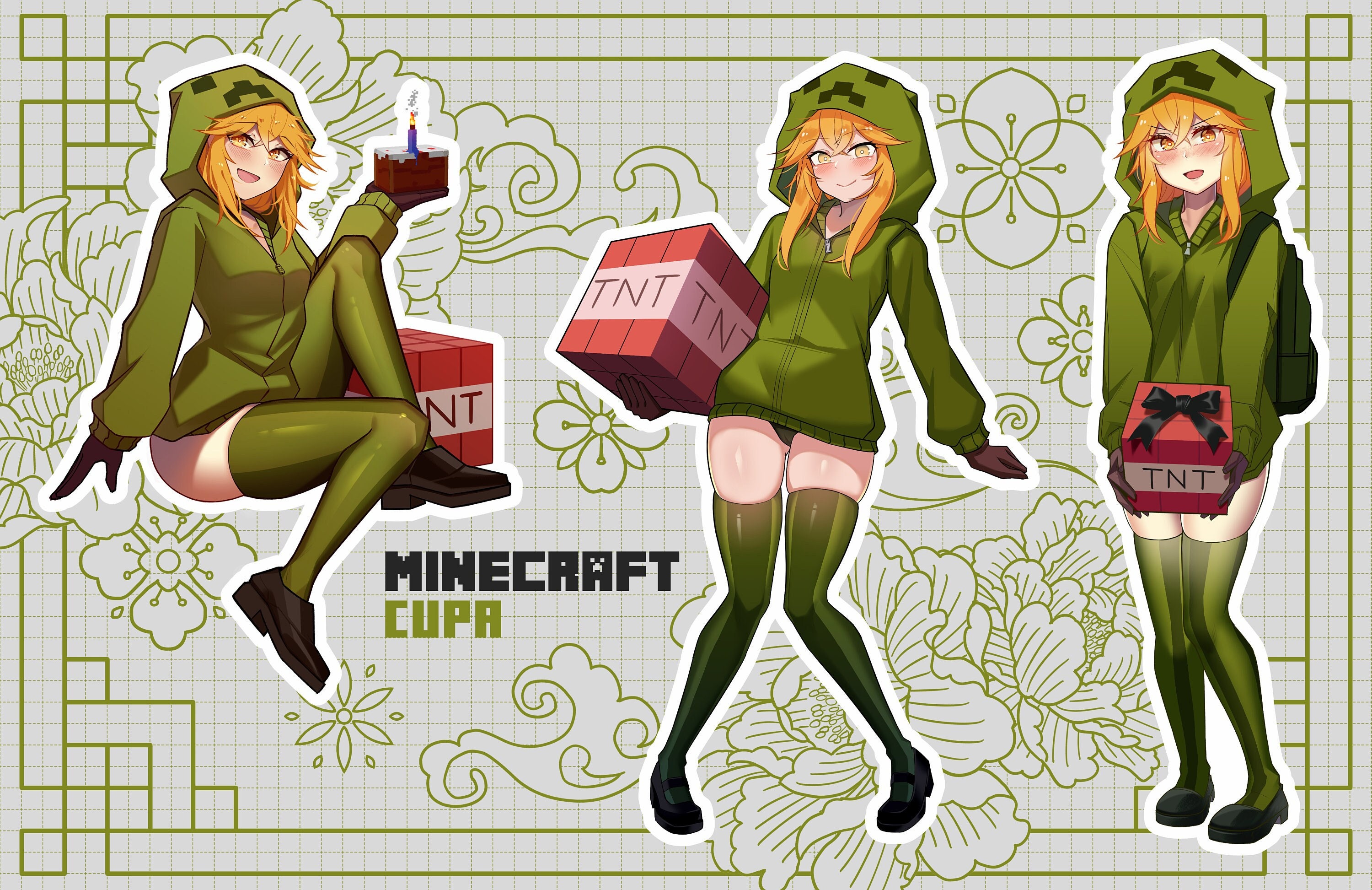 Cupa the Creeper Holographic Sticker Sheet - Etsy