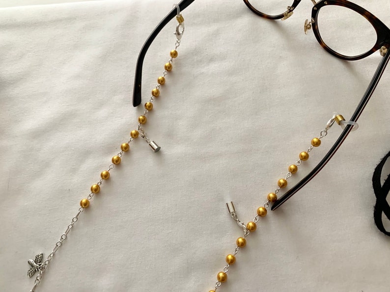 Handmade Beaded Glasses Chain: Hijab Mask Extender With Magnetic Clasp ...
