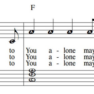 As the Deer Digital Sheet Music Easy Piano Vocal Guitar Chords Big Note ...