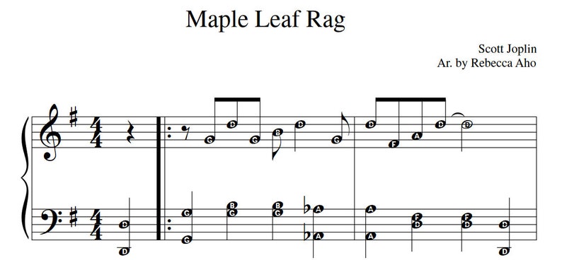 Maple Leaf Rag Digital Sheet Music Download & Print Intermediate ...