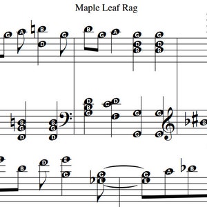 Maple Leaf Rag Digital Sheet Music Download & Print Intermediate ...