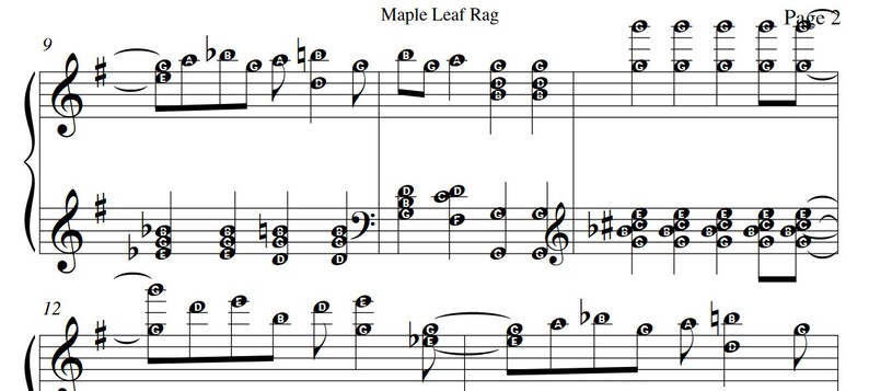 Maple Leaf Rag Digital Sheet Music Download & Print Intermediate ...