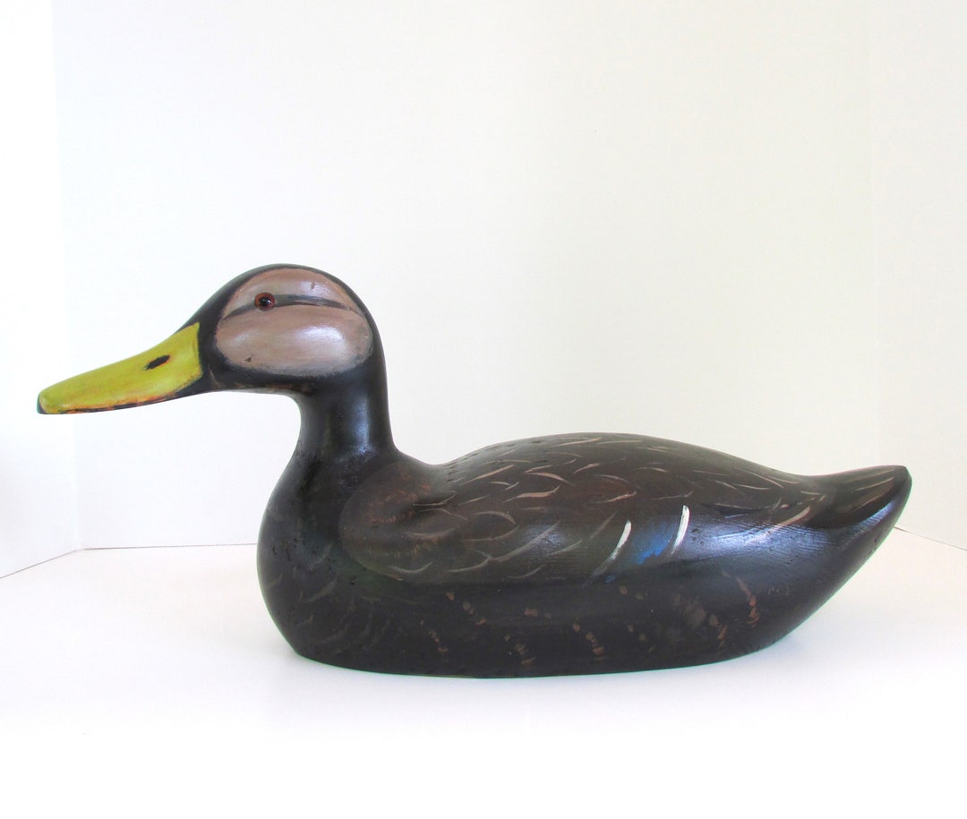 Father's Day Gift Black Mallard Decoy Black Duck Decoy - Etsy