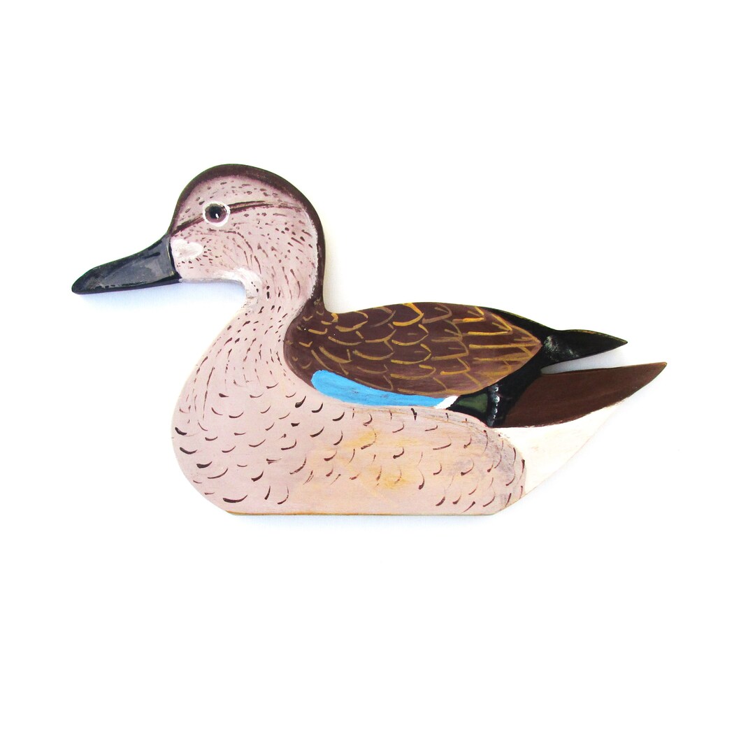 Decoy Art, Blue Winged Teal Hen, Wall Art, Wall Hung Decoy, Wildlife ...