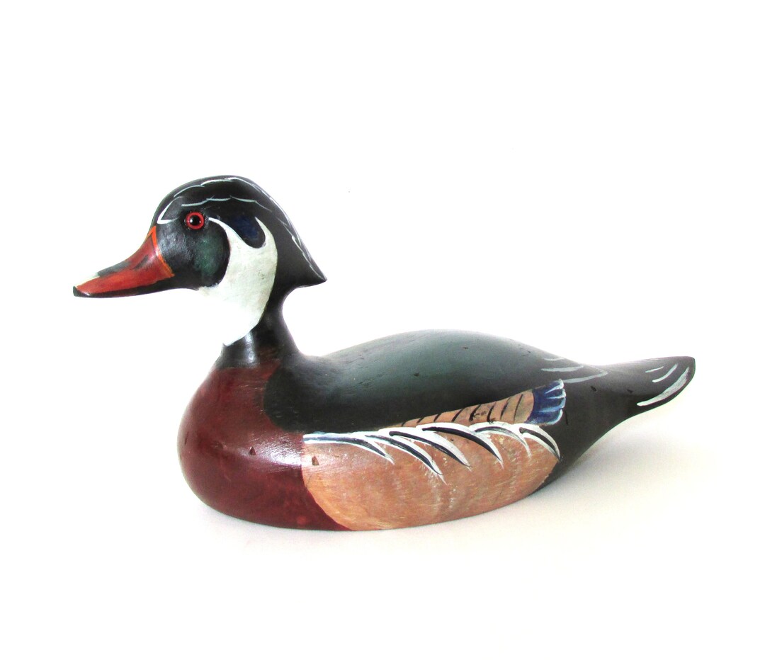 Wood Duck Decoy, Wildlife Art, Gift for Men, Home Decor, Office Decor ...