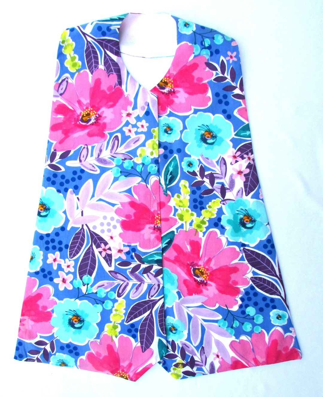 Adult Bib, Bib for Women. FABULOUS FLORAL Bib, Clothing Protector ...