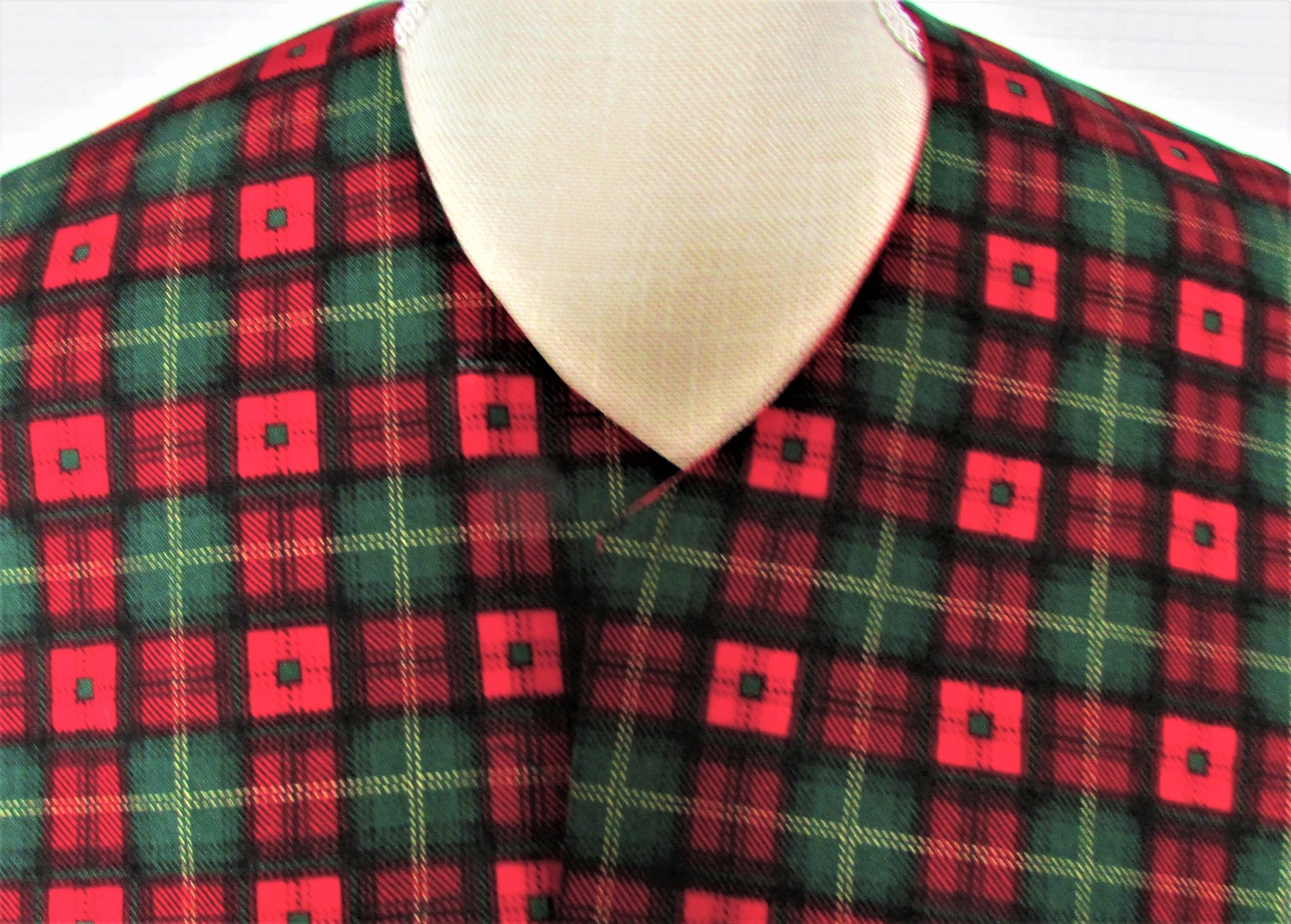 Adult Plaid Bib, Adult Dining Vest, Unisex Adult Bib, X-long Adult Bib ...