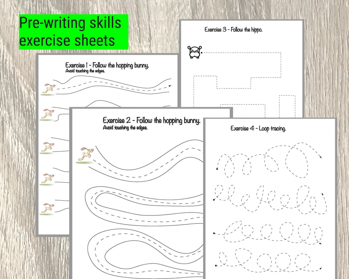 Pre writing Exercise Worksheets 9 Variations For Handwriting Etsy pre-writing-exercise-worksheets-9-variations-for-handwriting-etsy