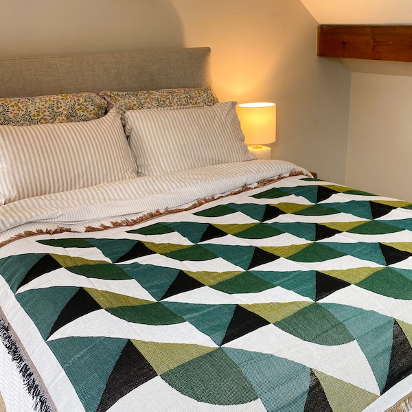 Geometric Blanket - Etsy