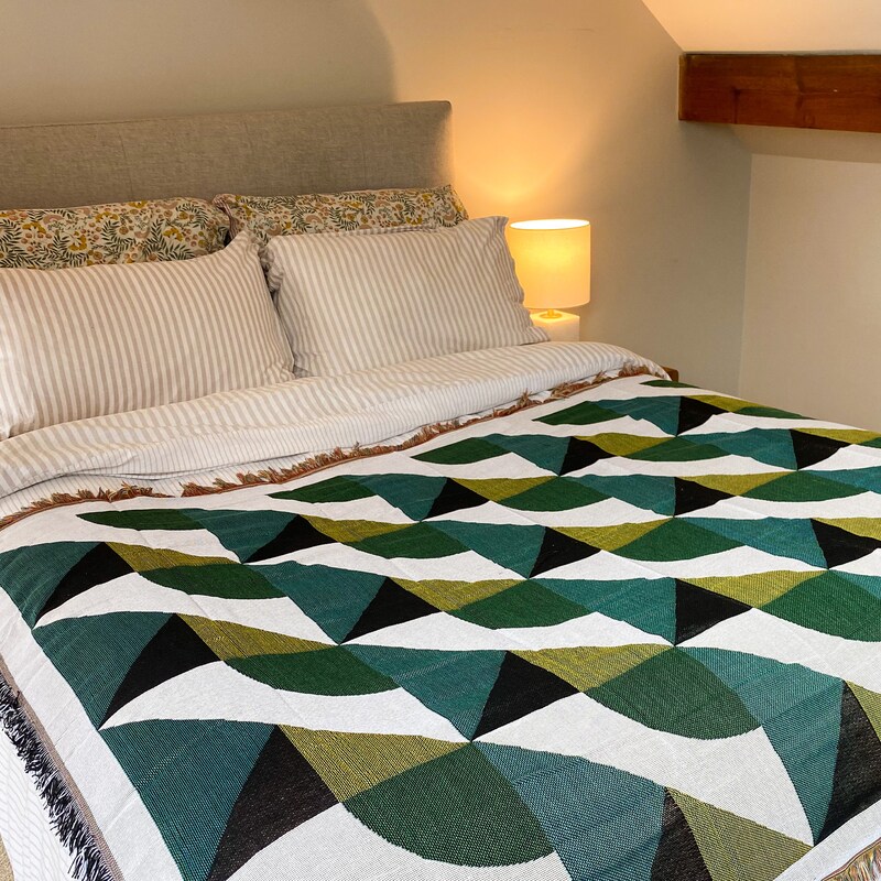 Geometric Blanket - Etsy