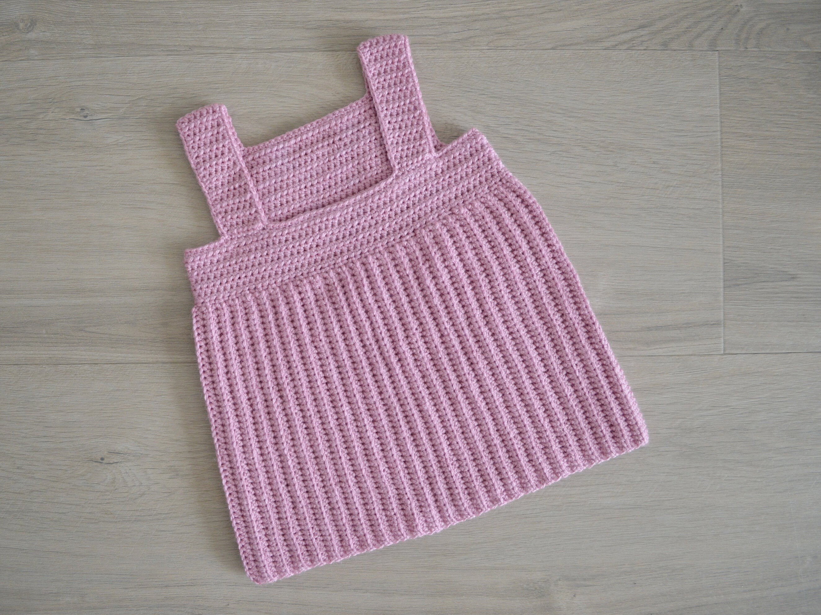 Crochet PATTERN Pinafore Dress Laurie up to 4 Years | Etsy