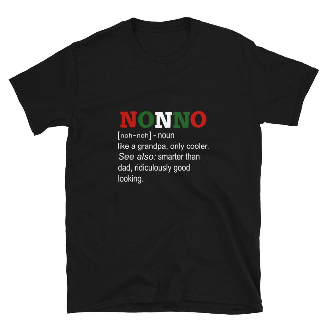 Nonno Definition T-shirt, Gifts for Italian Grandpa Grandfather, Unique ...