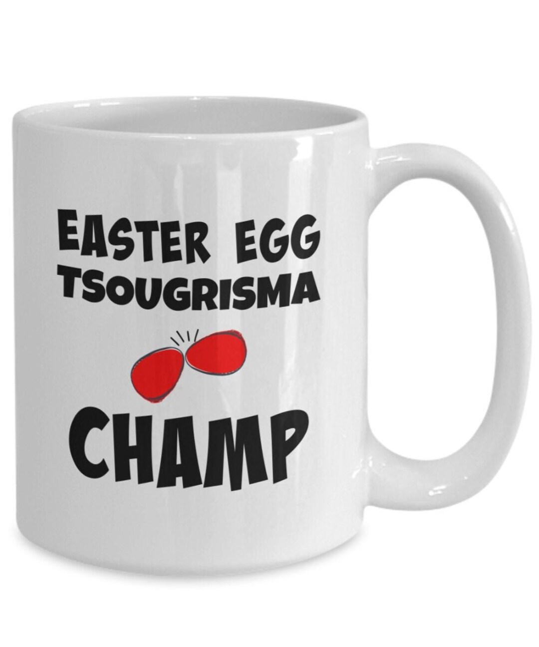 Greek Easter Eggs Mug, Greek Easter Egg Champ Gift, Greek Egg Cracking ...