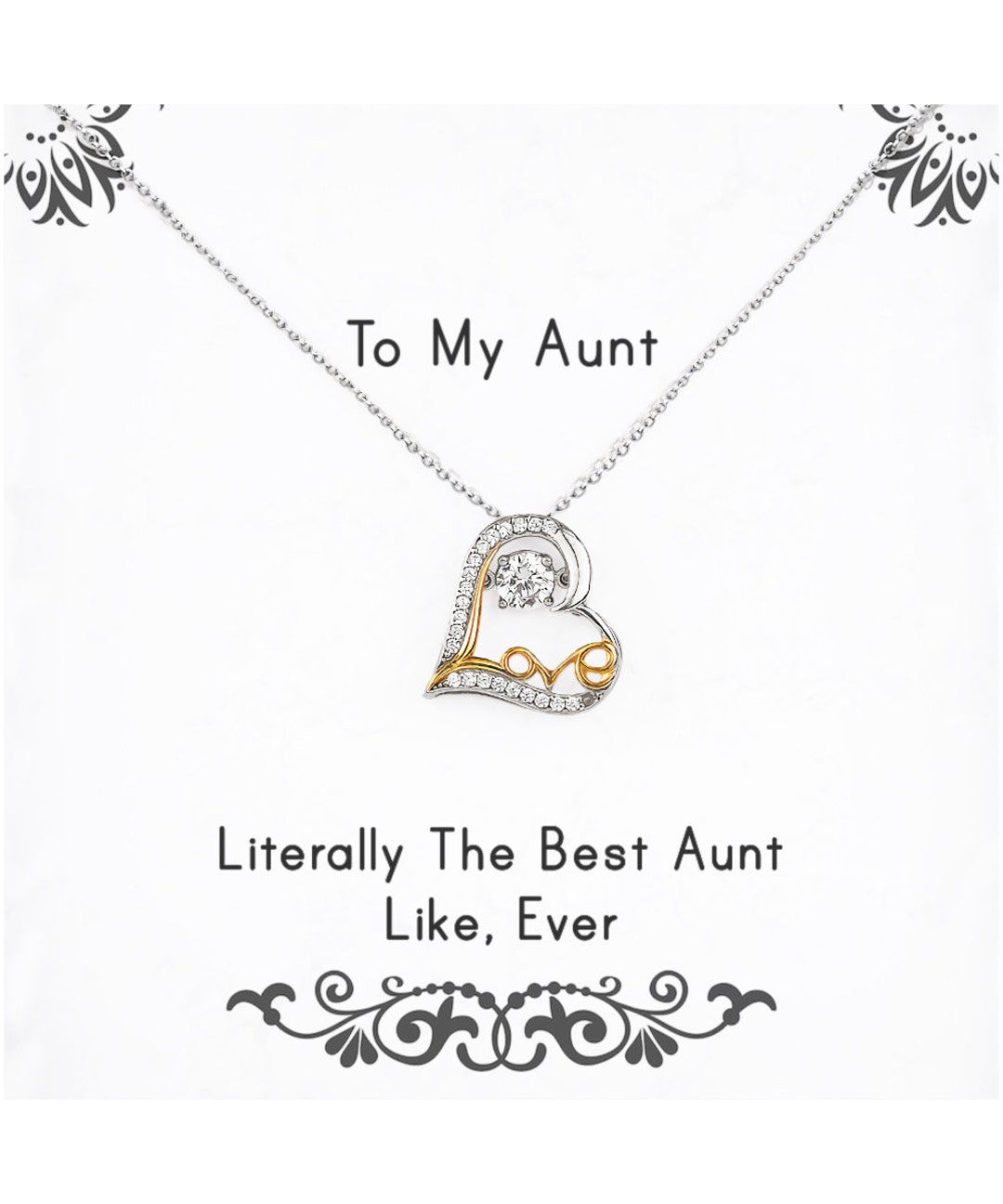 Funny Aunt Love Dancing Necklace Literally the Best Aunt - Etsy