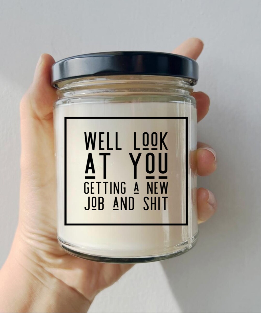 New Job Candle, New Job Gifts, New Job Congratulations, Funny New Job ...
