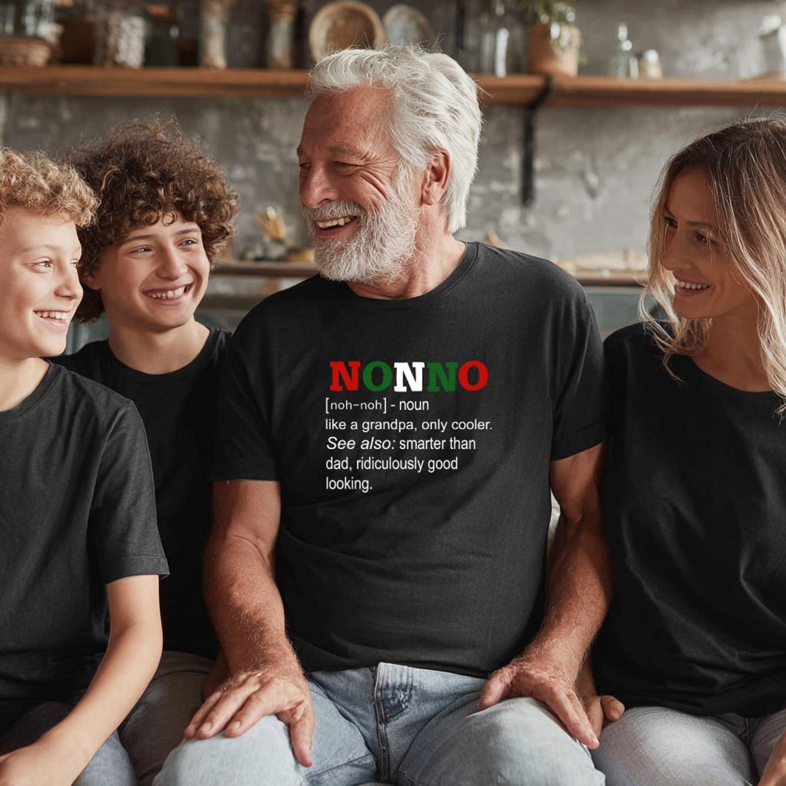 Nonno Definition T-shirt: Italian Grandpa Gift - Etsy