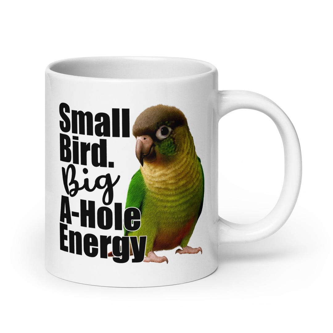 Green Cheek Conure Mug: Funny Parrot Coffee Cup, Bird Lover Gift - Etsy