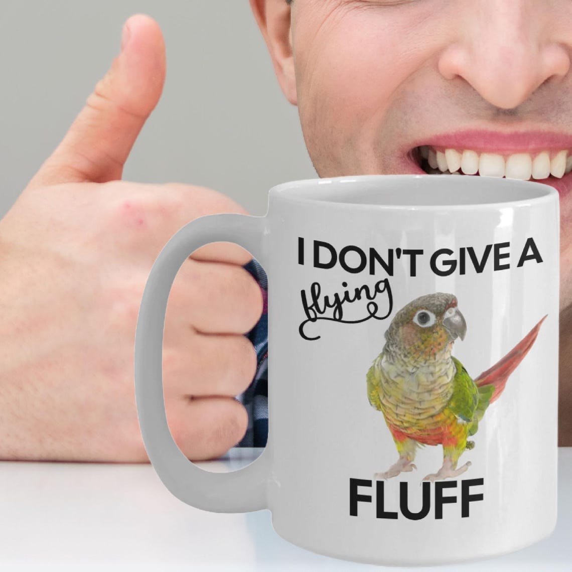 Pineapple Green Cheek Conure Mug: Funny Parrot Gift for Bird Lovers - Etsy