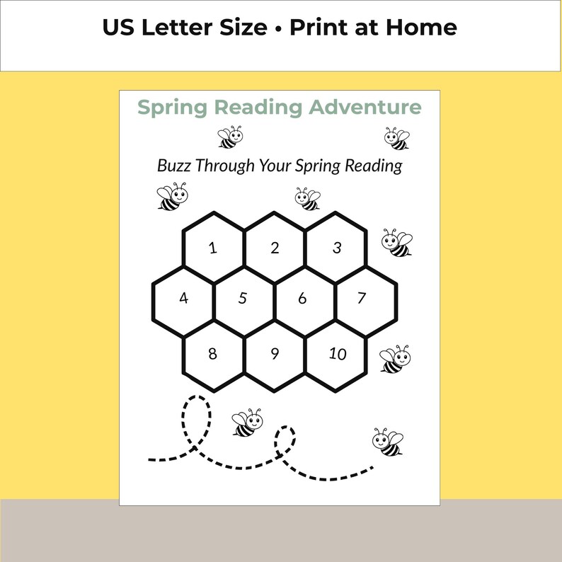 Spring Reading Tracker Printable – Kids Reading Log, Homeschool (PDF ...