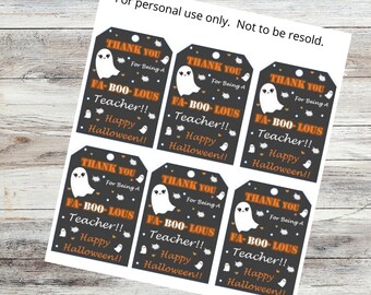 Halloween Treat Tag | Etsy