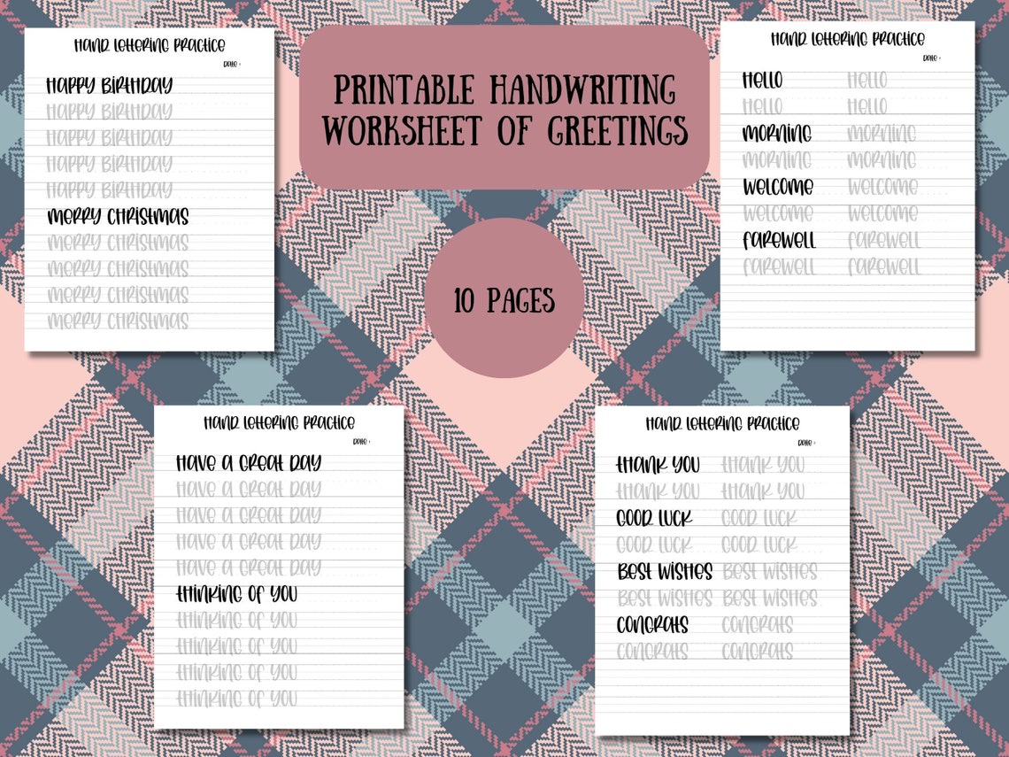 Handwriting Practice Bundle - Printable Handwriting Worksheets ...