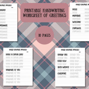 Handwriting Practice Bundle - Printable Handwriting Worksheets ...
