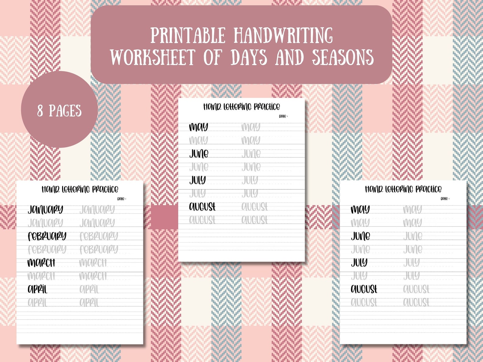 Handwriting Practice Bundle - Printable Handwriting Worksheets ...