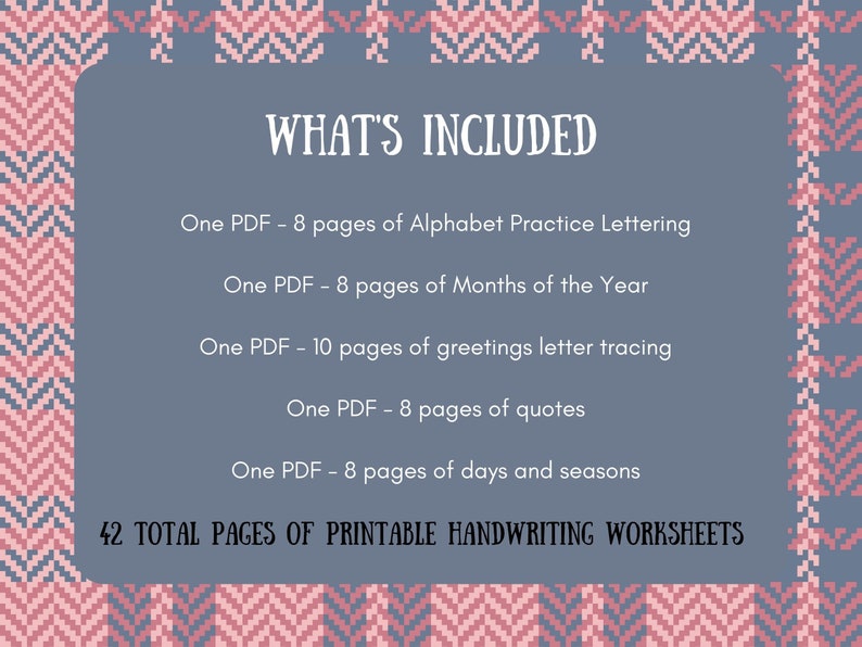 Handwriting Practice Bundle - Printable Handwriting Worksheets ...