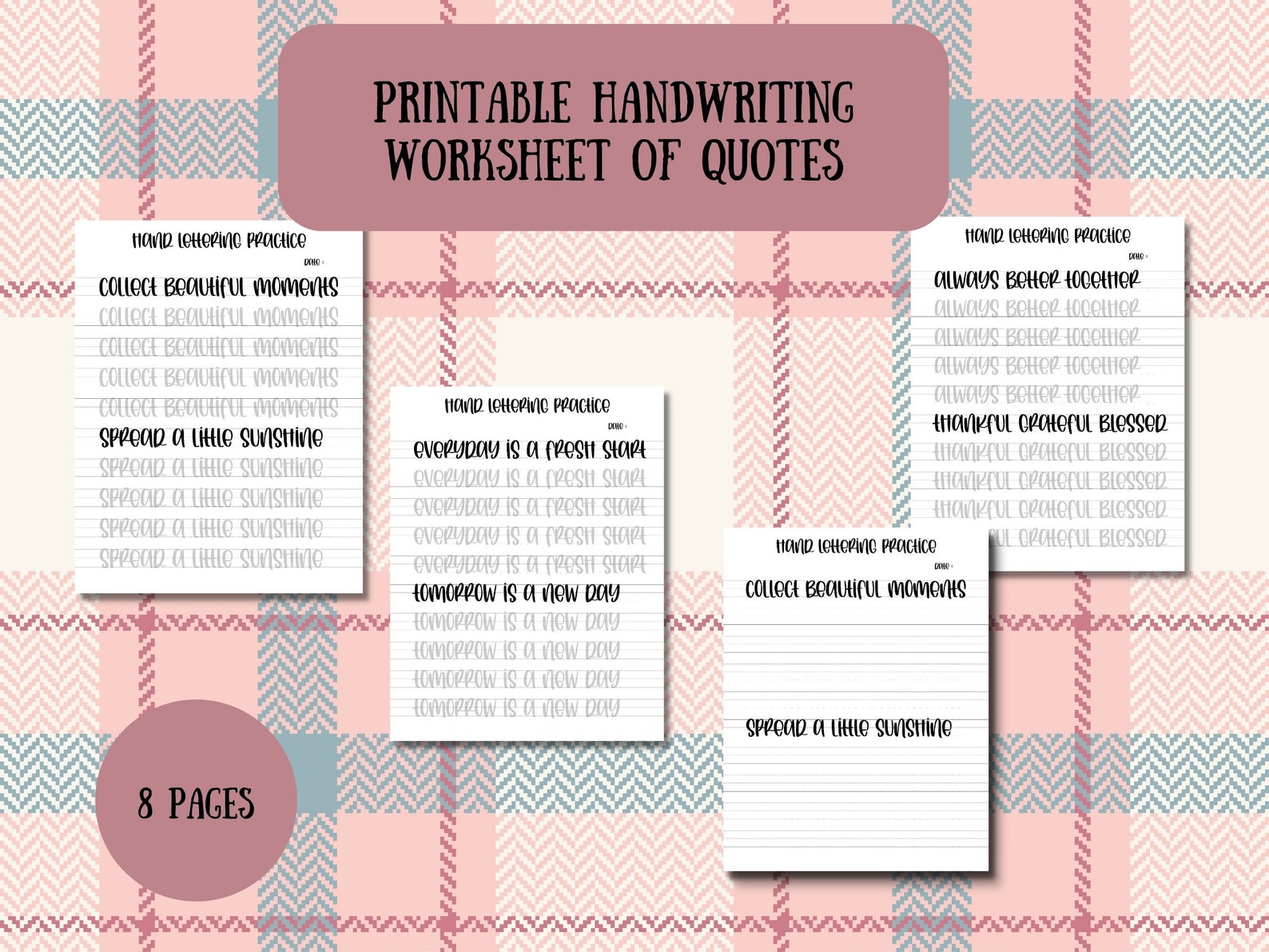 Handwriting Practice Bundle - Printable Handwriting Worksheets ...