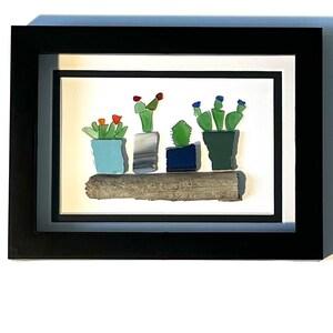 Sea Glass Succulents Sea Glass Potted Plants Sea Glass Art - Etsy