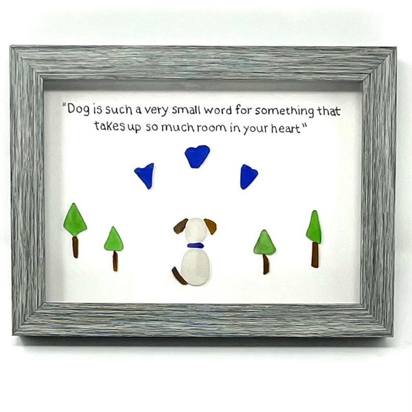 Sea Glass Dog Art - Etsy