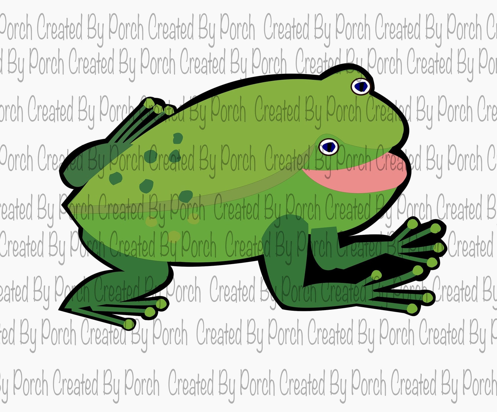 Green Frog From Eric Carle's Brown Bear Brown Bear What Do You See Svg ...