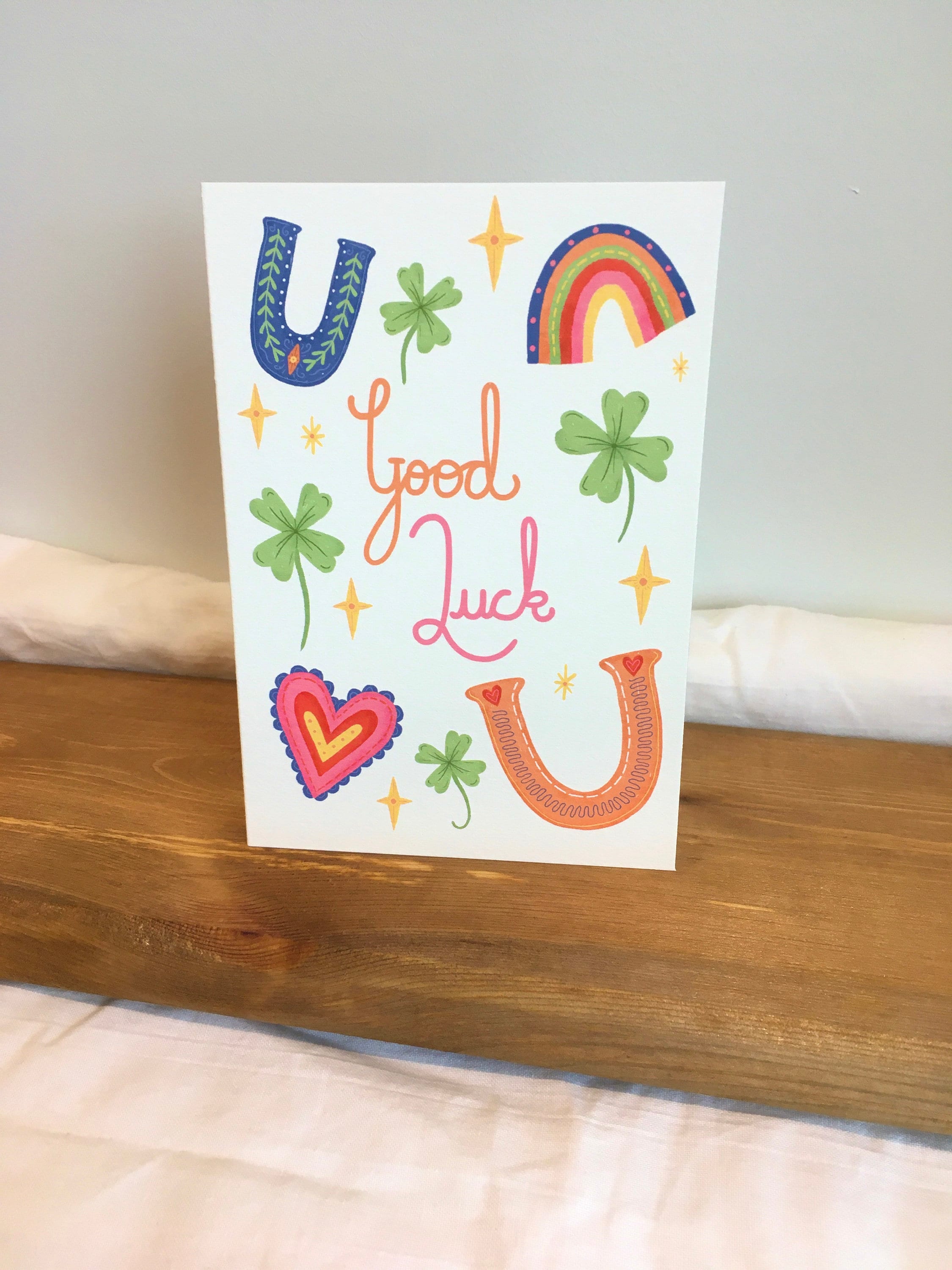 Cute Good Luck Card - Etsy