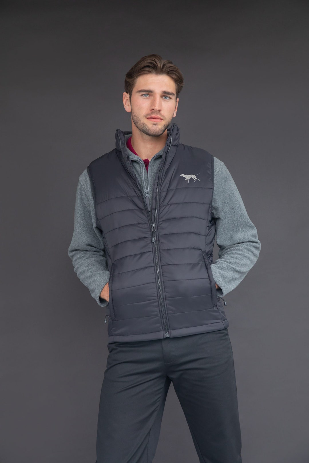 English Pointer Clothing Gifts Embroidered Unisex Padded Gilet From the ...