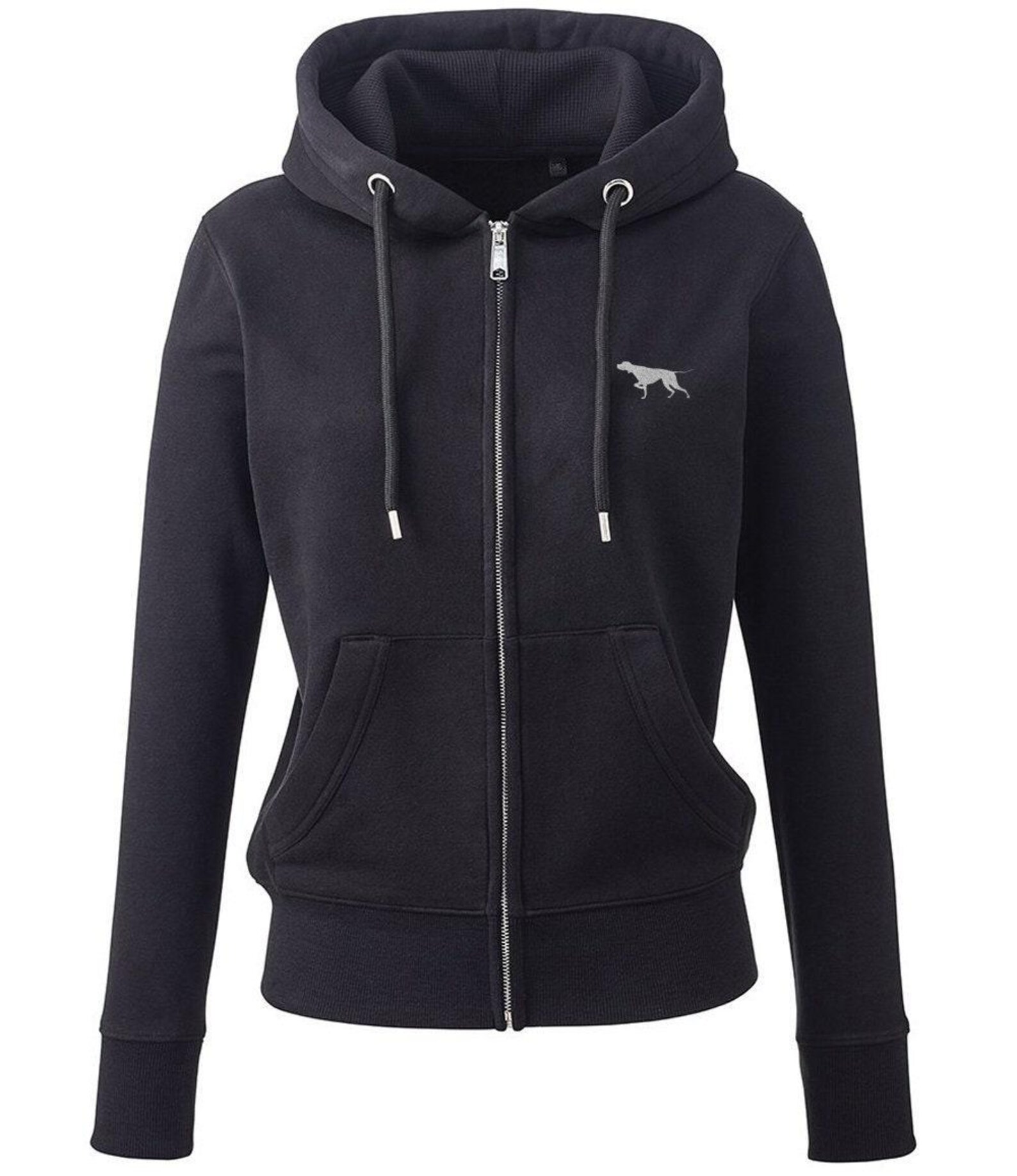 English Pointer Clothing Gifts Embroidered Ladies Organic Full Zip ...