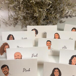 Event Custom Table Place Names, Custom Portrait Place Cards ...