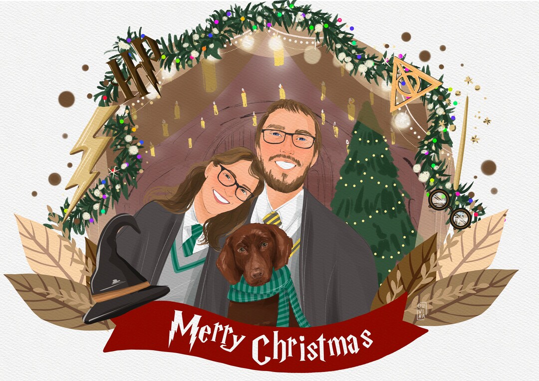 Commission You as a Witch or Wizard, Couple Custom Digital Portrait ...