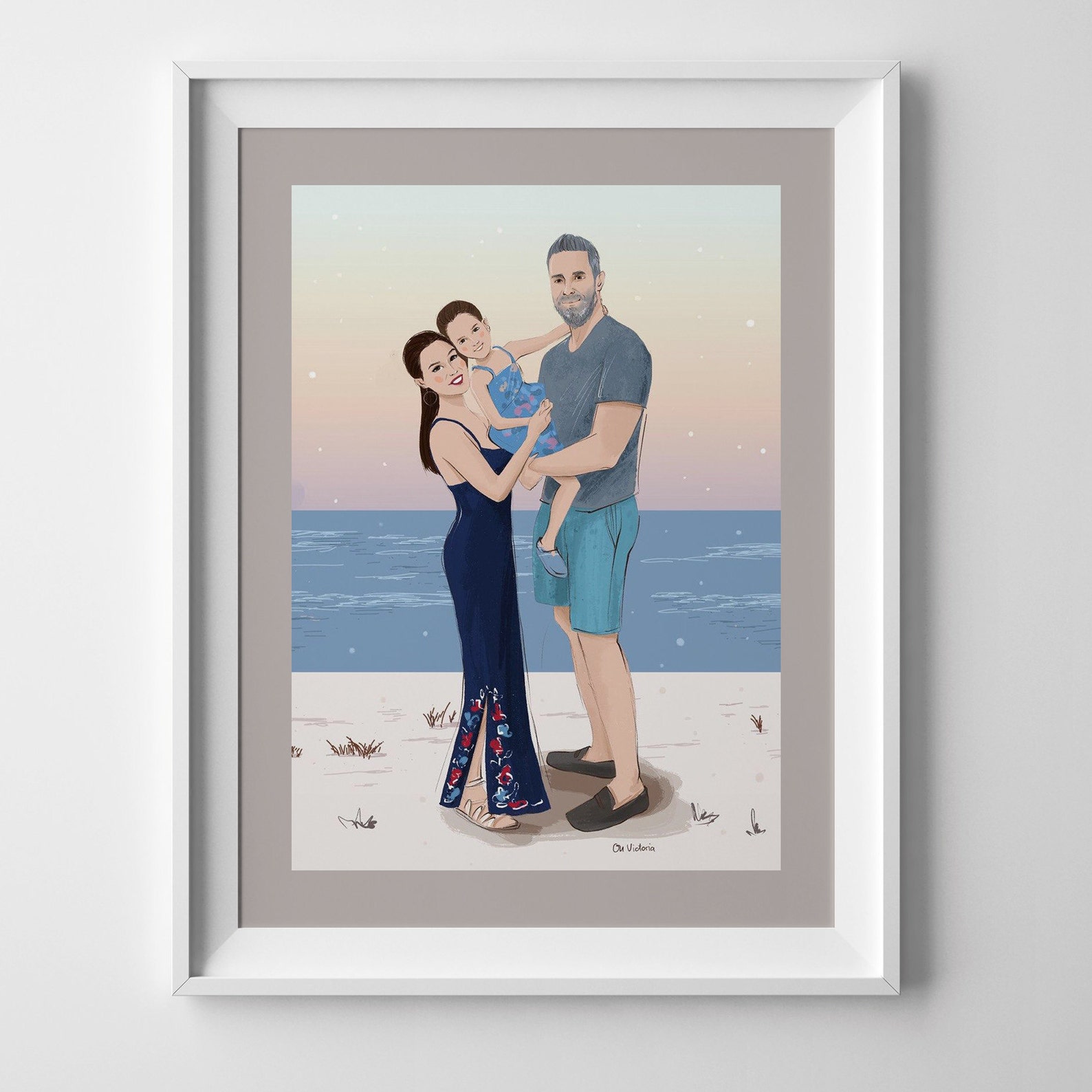 Custom Portrait of Couple Personalized Portrait Drawing From | Etsy