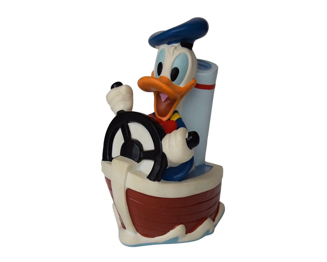 VTG 1994 Disney donald Duck Tug Boat Money Bank / Coin Bank Donald Duck ...