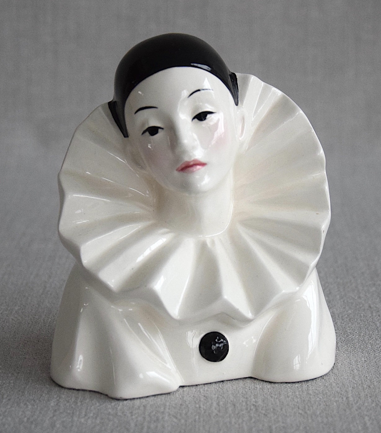 VTG 1980s Modern Ceramic pierrot Bust Figurine 5 Inch / 13 Cm - Etsy