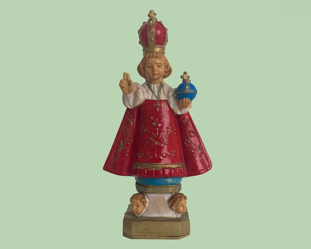 VTG 1970s 80s Italian Religious infant Jesus of Prague Hand Painted ...