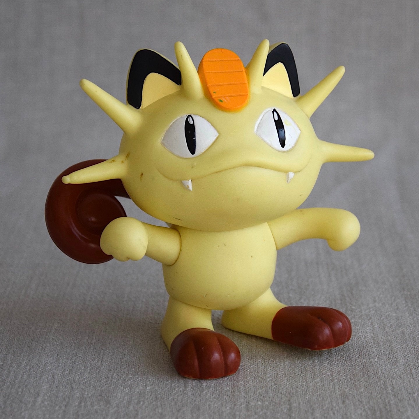 VTG 1998 Meowth Pokémon Toy / Action Figure by Tomy Pokémon Collectible ...