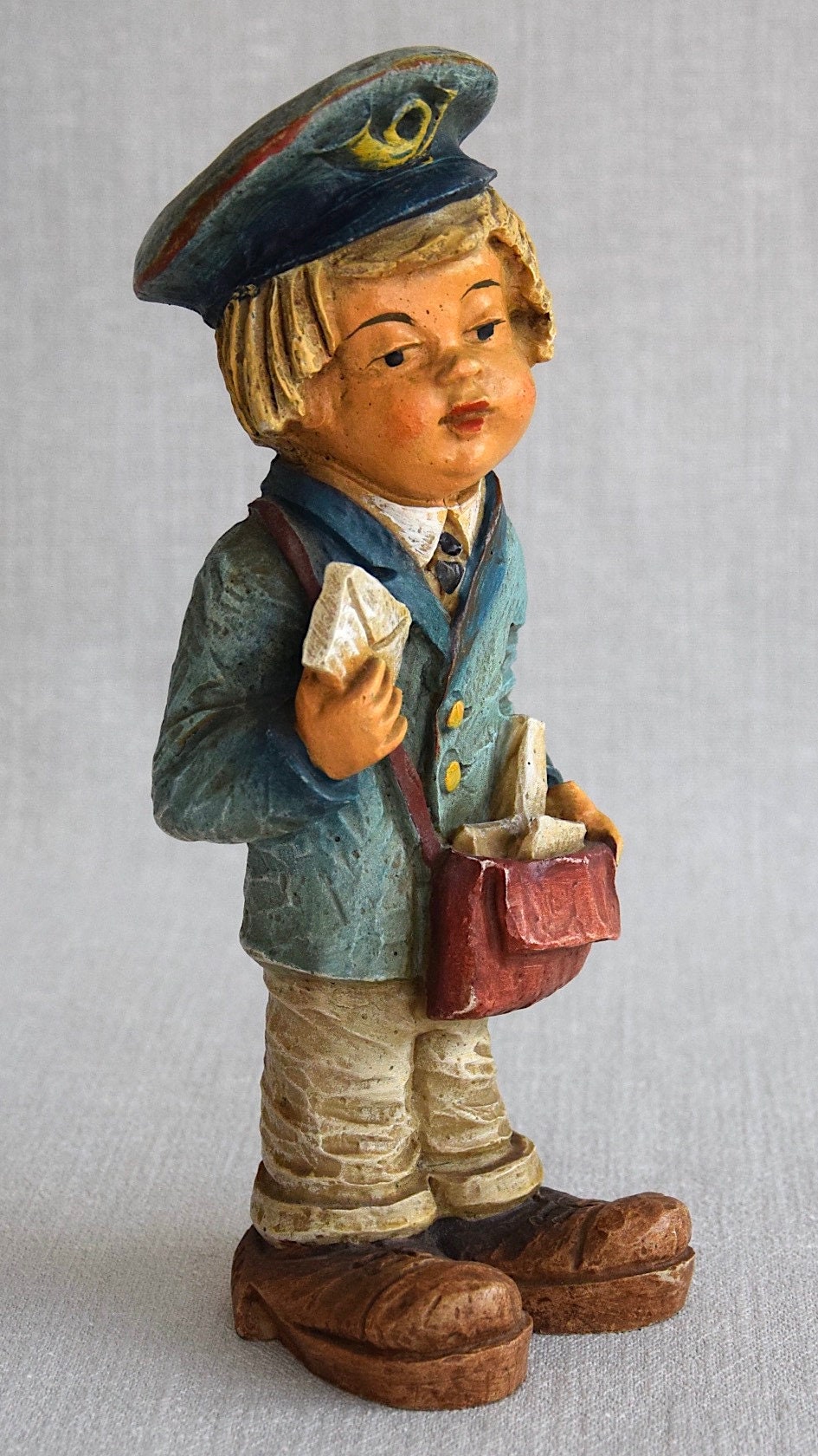 VTG 1970s Dutch postman Hand Painted Resin - Etsy